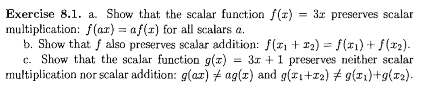 Solved Exercise 8.1. a. Show that the scalar function | Chegg.com