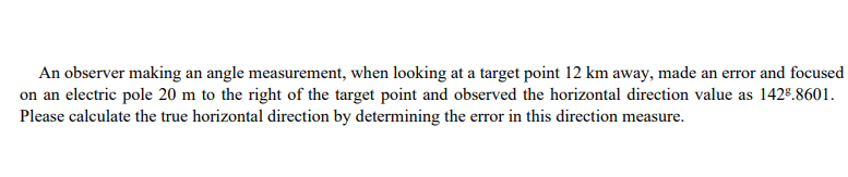 Solved An observer making an angle measurement, when looking | Chegg.com