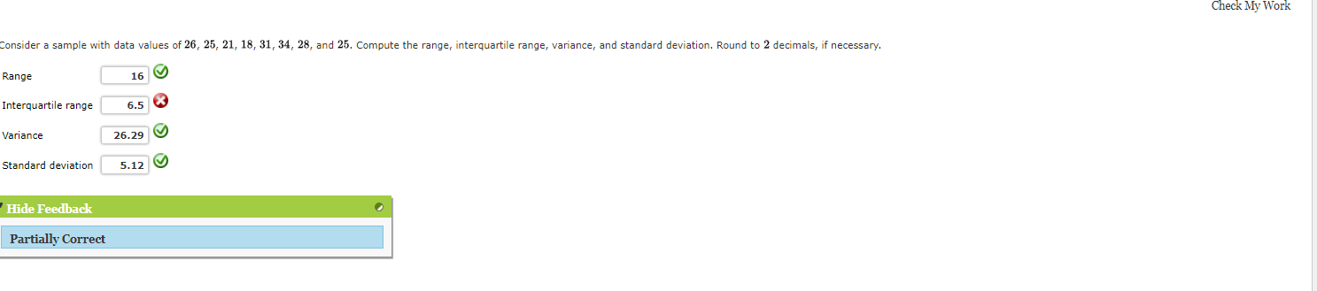 Solved Consider A Sample With Data Values Of 7960