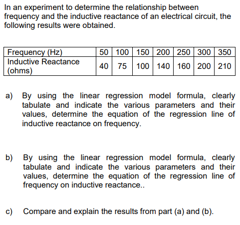 Solved Formula Normal Distribution Linear Regression Model m | Chegg.com