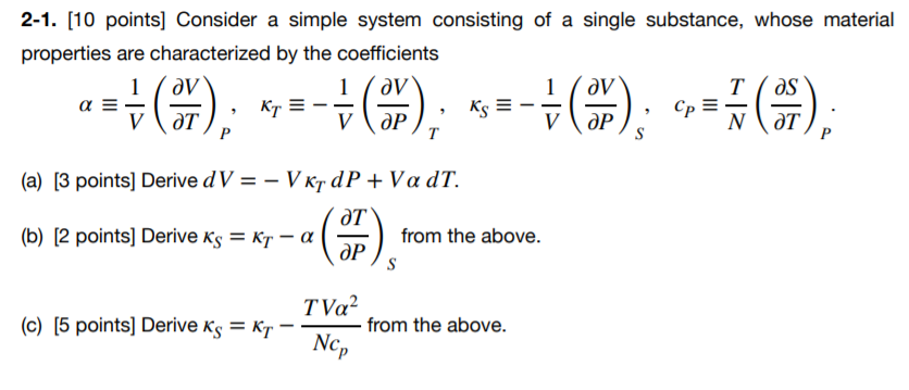 Solved 2-1. [10 points] Consider a simple system consisting | Chegg.com