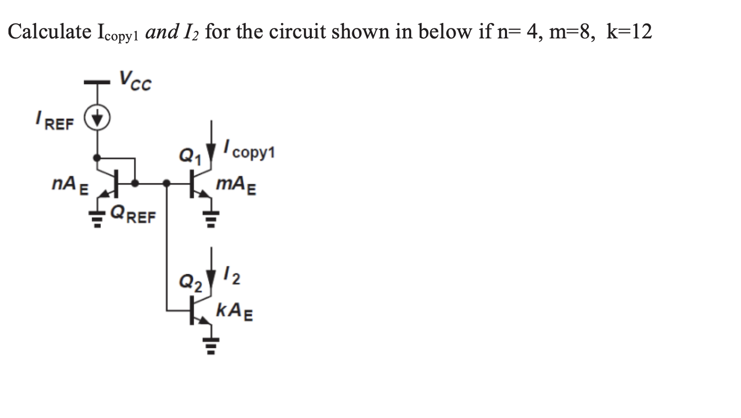 Solved Calculate Icopy 1 and I2 for the circuit shown in | Chegg.com