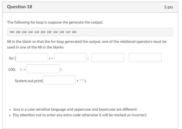 Solved The following for loop is suppose the generate the | Chegg.com