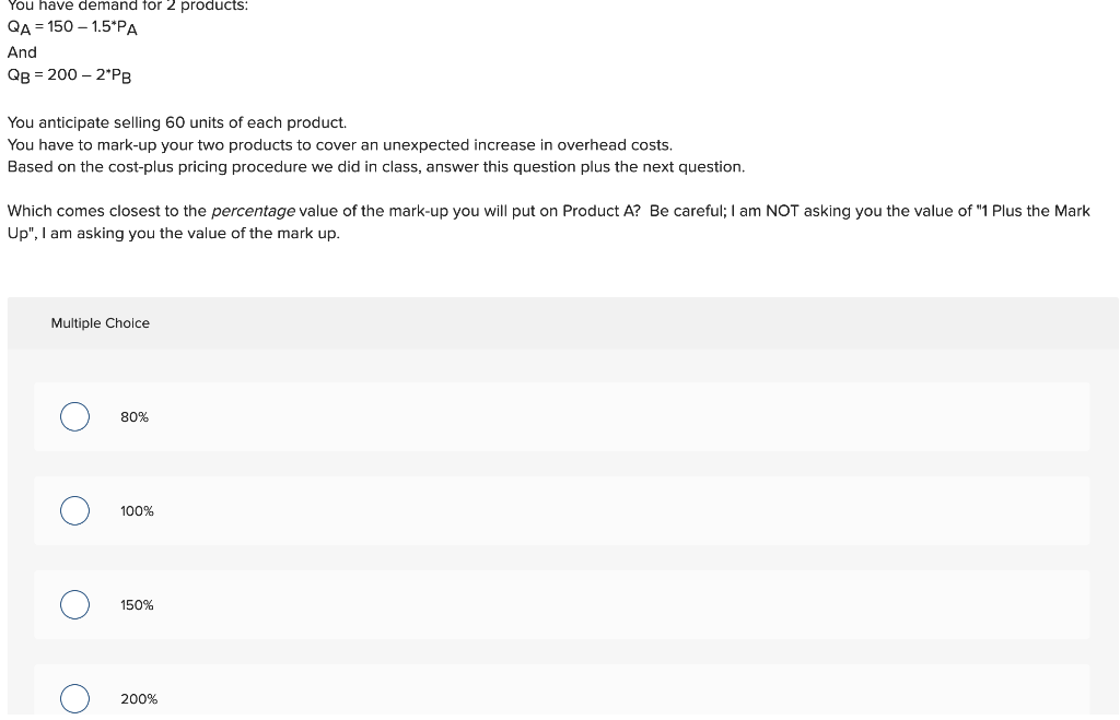 Solved COST PLUS PRICING. (This question plus the next 2 | Chegg.com