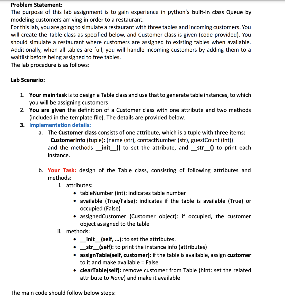 Solved Problem Statement: The purpose of this lab assignment | Chegg.com