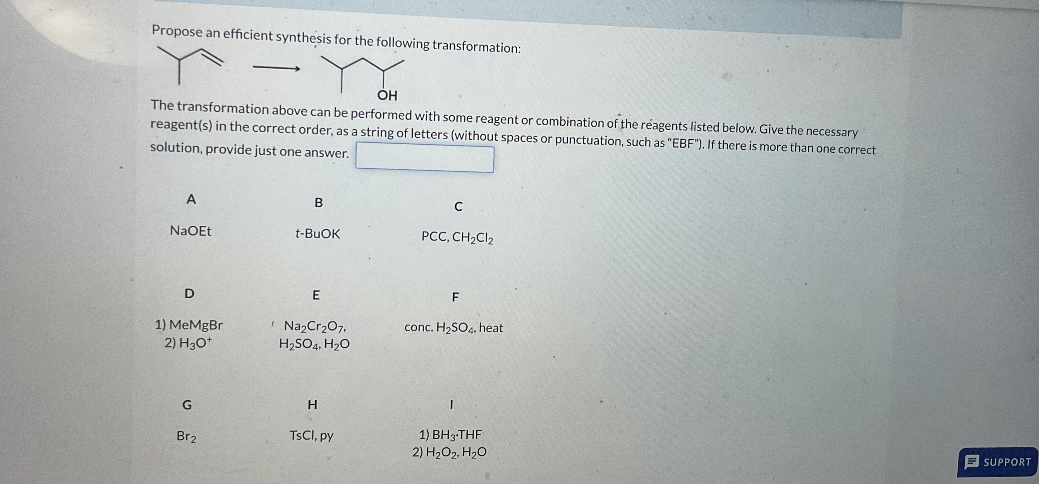 Solved Propose an efficient synthesis for the following | Chegg.com