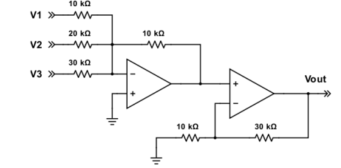 Solved In the following circuit, what is vout in terms of | Chegg.com