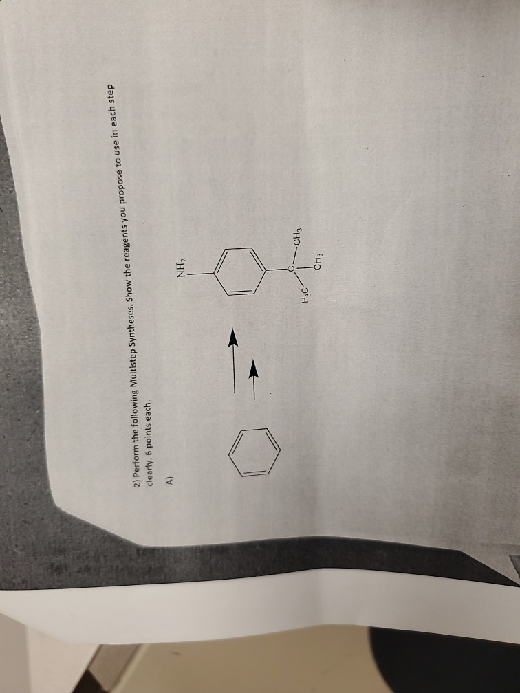 Solved 2 Perform the following Multistep Syntheses. Show the | Chegg.com