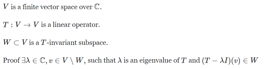 Solved V is a finite vector space over C. T:V + V is a | Chegg.com