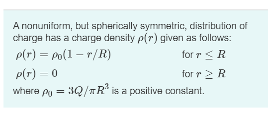 Solved A)Find the total charge contained in the | Chegg.com