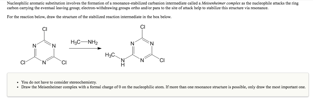 Solved Nucleophilic aromatic substitution involves the | Chegg.com
