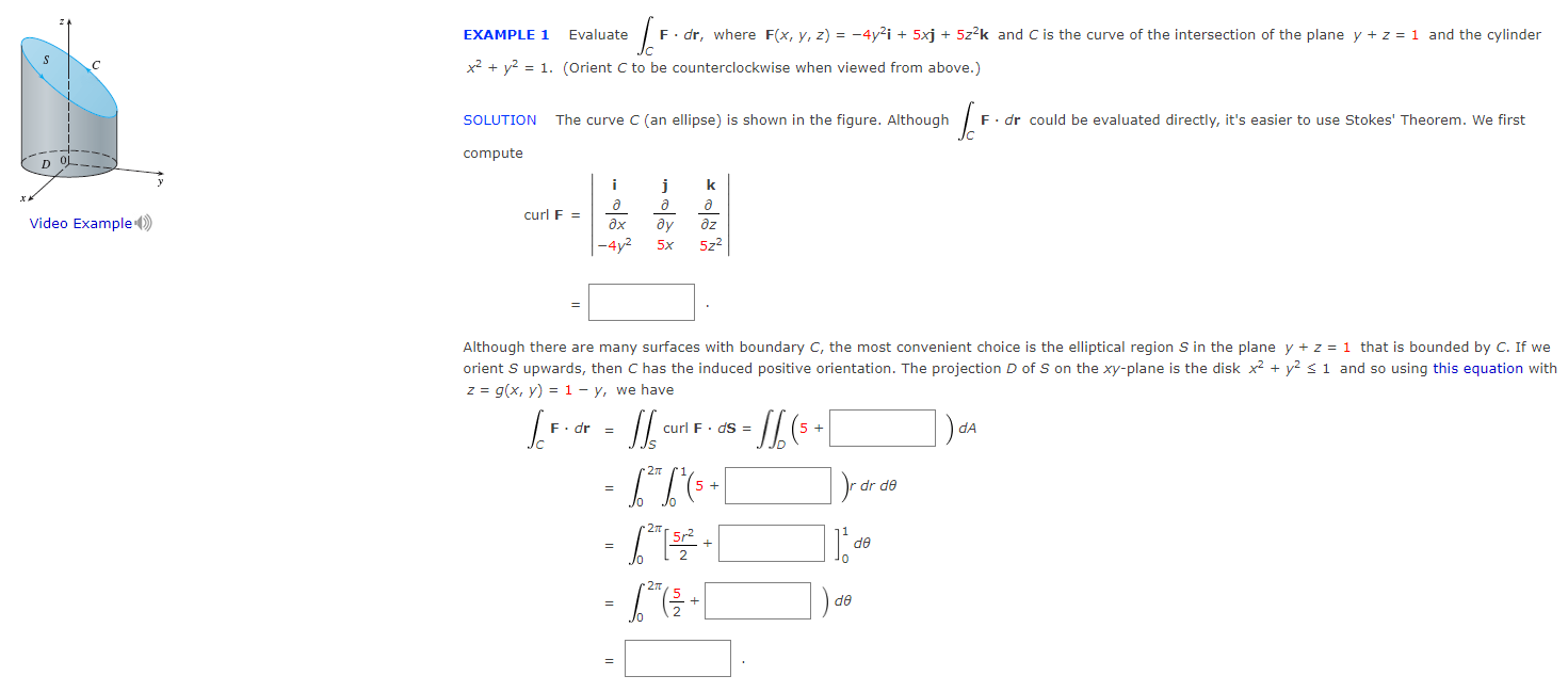 Solved EXAMPLE 1 Evaluate ∫CF⋅dr, where | Chegg.com