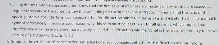 Solved 5. Suppose the m-th interference order is missing | Chegg.com