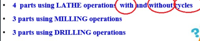 Solved Programming a CNC i want examples of the following | Chegg.com