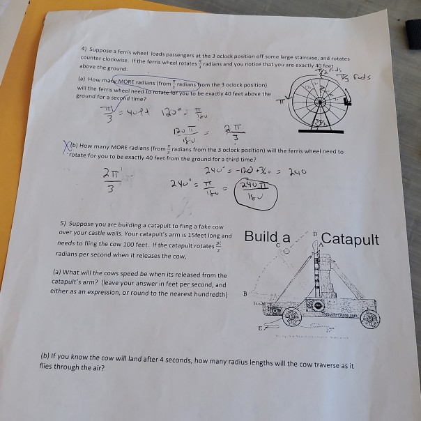 Solved * Suppose a ferris wheel loads passengers at the | Chegg.com