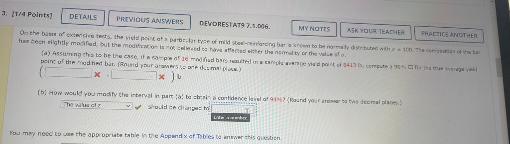 Solved On the basis of extensive tests, the yield point of a | Chegg.com