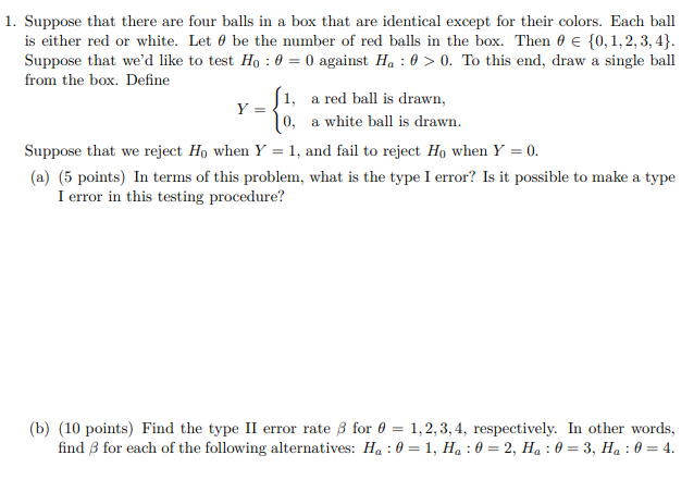 Solved 1. Suppose that there are four balls in a box that | Chegg.com