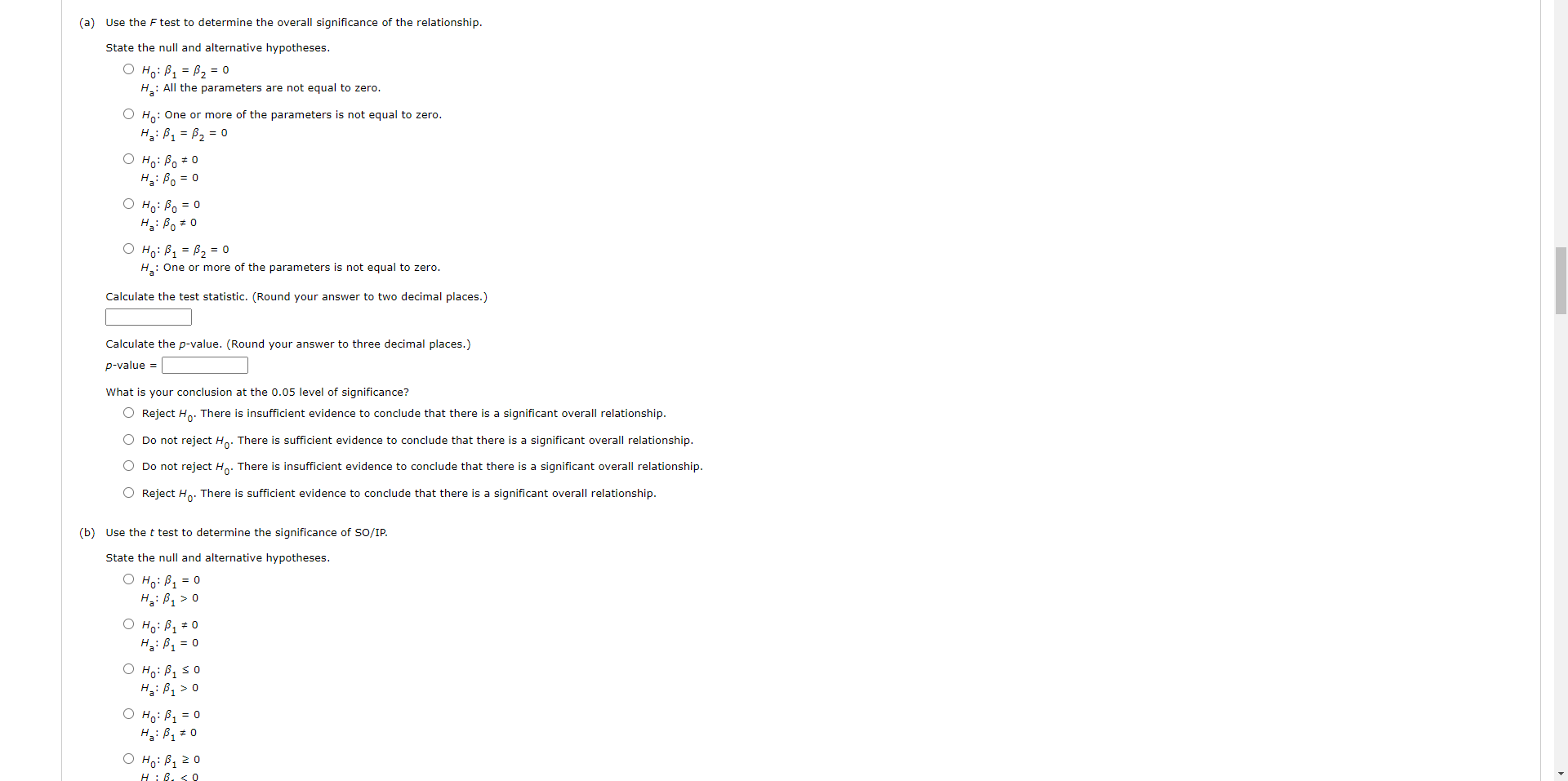 Solved A statistical program is recommended. Data showing | Chegg.com