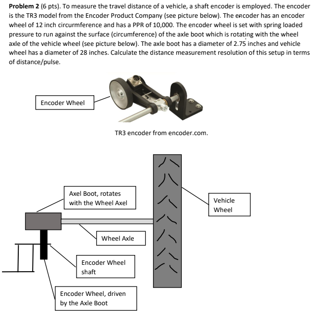 Solved Problem 2 (6 pts). To measure the travel distance of | Chegg.com