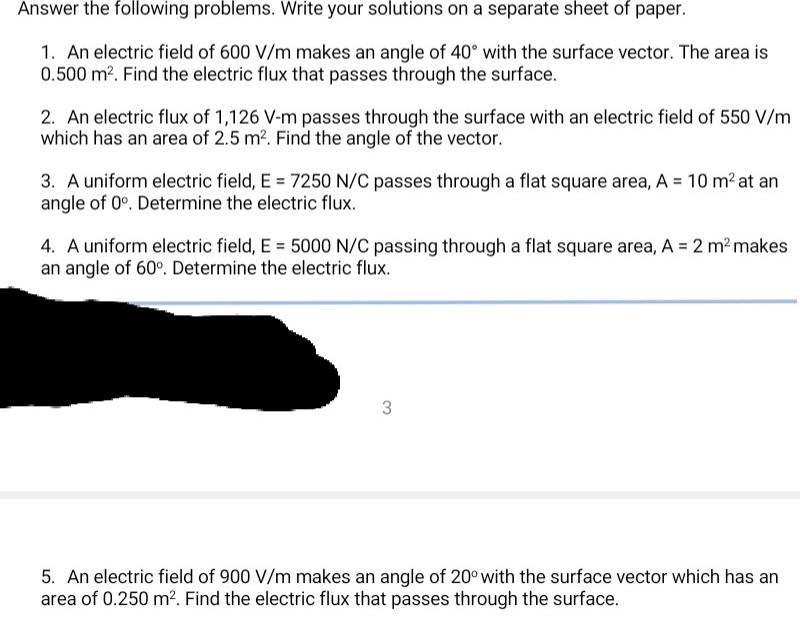 Solved Answer the following problems. Write your solutions | Chegg.com