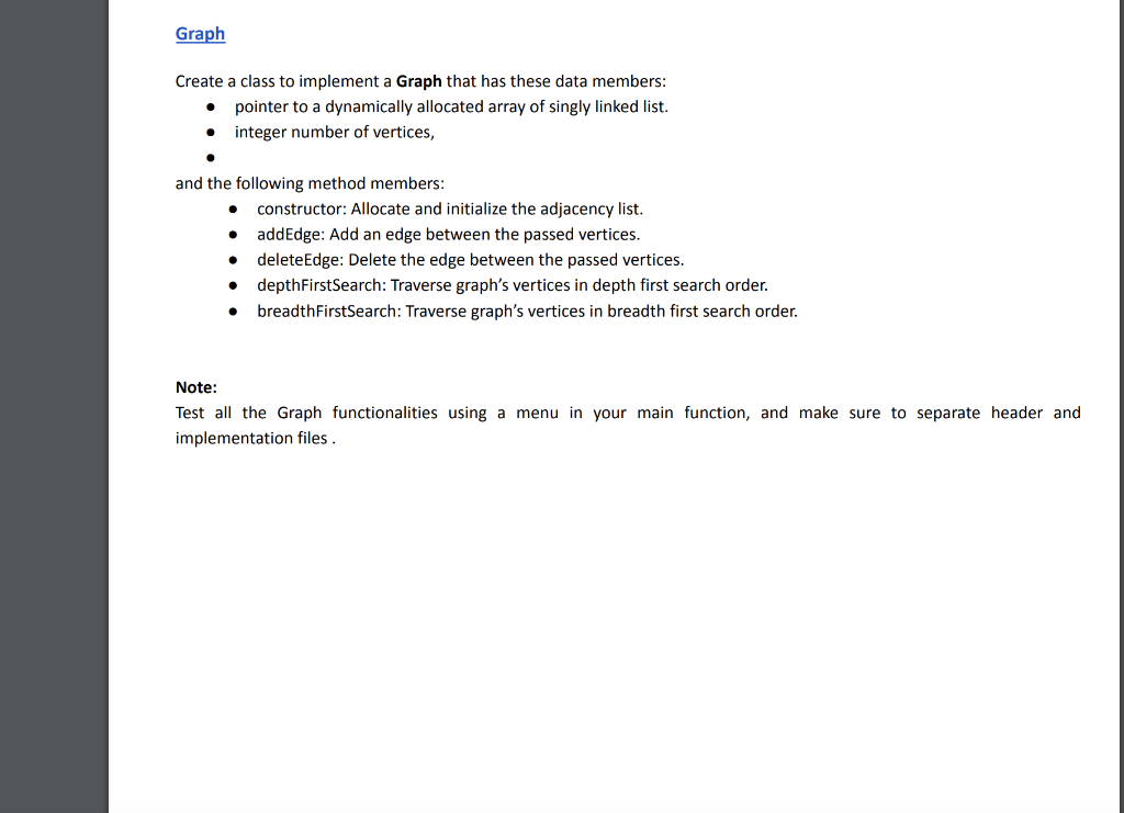 Solved and the following method members: - constructor: | Chegg.com