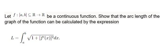 Solved Let F [a B]⊆r→r Be A Continuous Function Show That