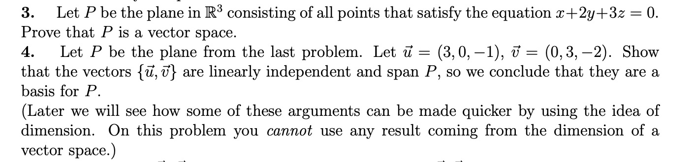 Solved 3. Let P be the plane in R3 consisting of all points | Chegg.com