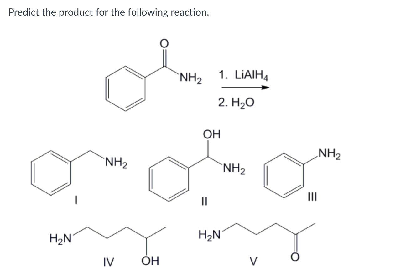 Solved Predict the product for the following reaction. NH2 | Chegg.com
