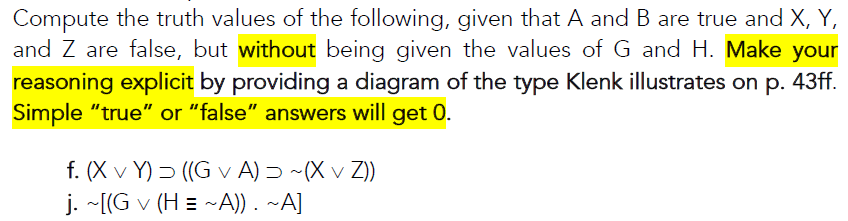 Solved Compute the truth values of the following, given that | Chegg.com