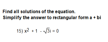 Solved Find all solutions of the equation. Simplify the | Chegg.com