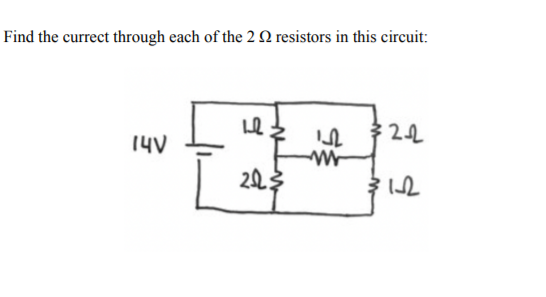 Solved Find the currect through each of the 22 resistors in | Chegg.com