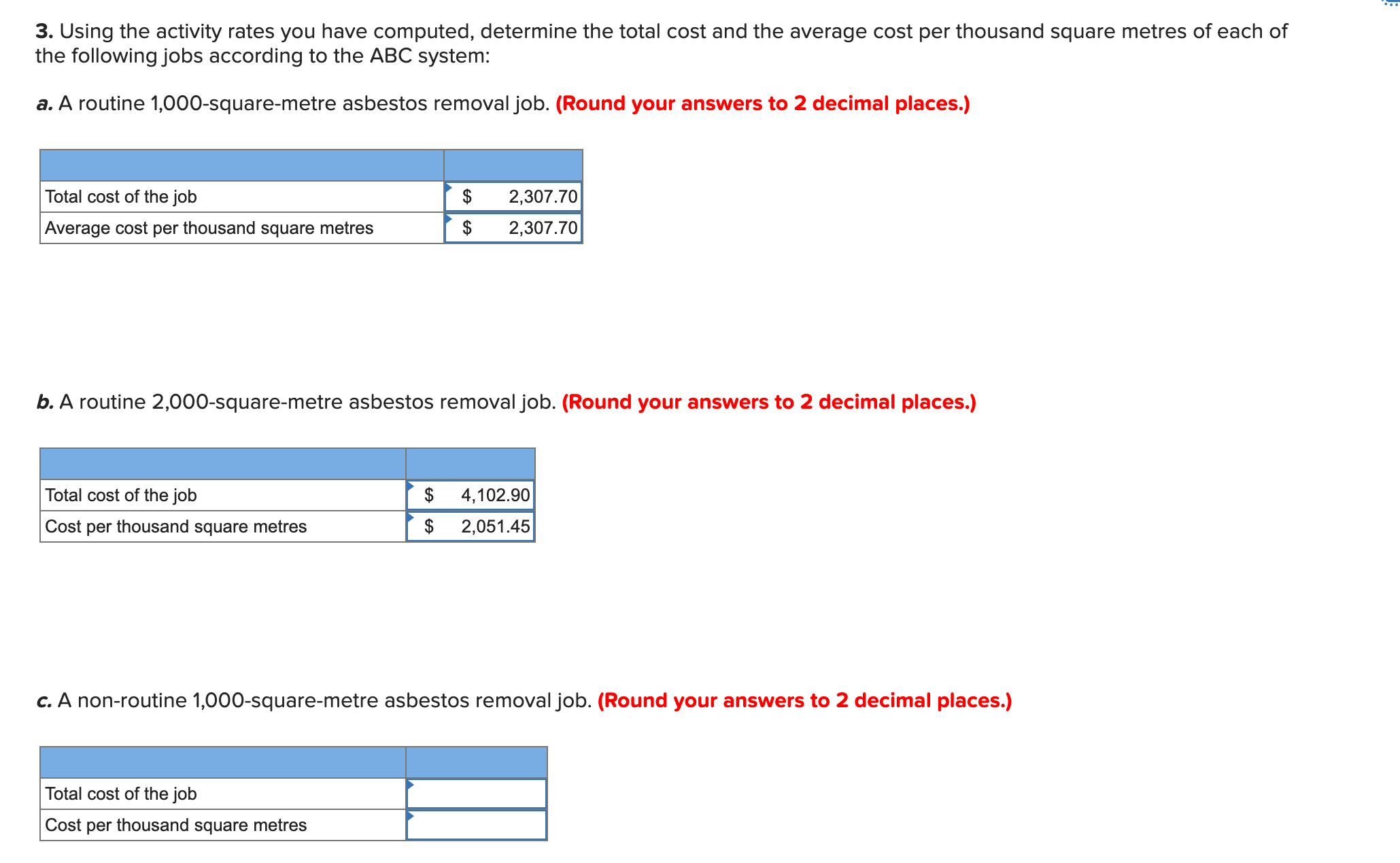 Solved 2. Compute the activity rates for the activity cost | Chegg.com