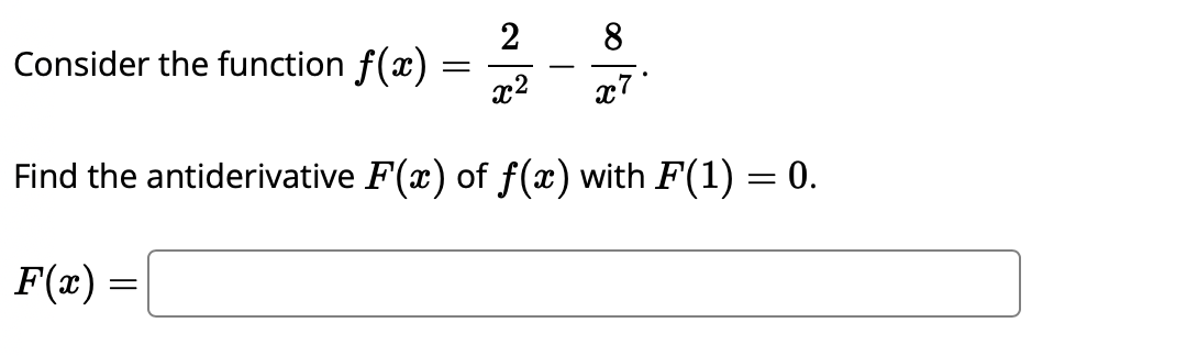Solved Consider The Function F X 2x2 8x7 Find The