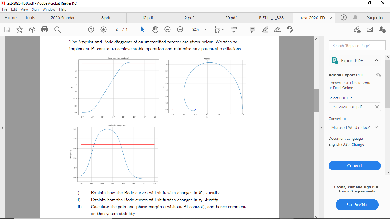Solved х test-2020-FDD.pdf - Adobe Acrobat Reader DC File | Chegg.com