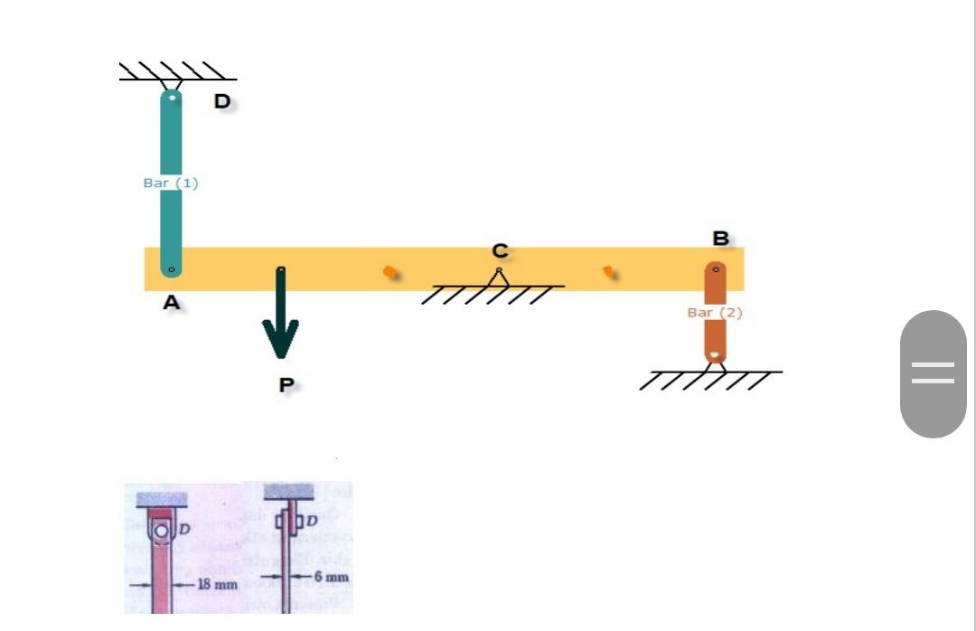 Solved The very rigid rod AB is attached to the body with a | Chegg.com