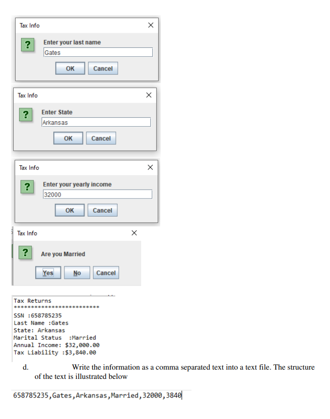 Solved a. (10 points) Create a TaxReturn class with fields | Chegg.com