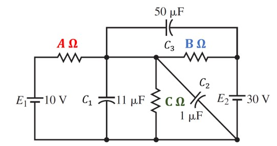Solved For the circuit shown below once the permanent state | Chegg.com