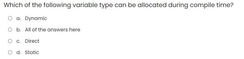 Solved Given the function prototype below: void test (int, | Chegg.com