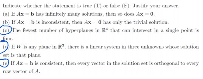 Solved Indicate whether the statement is true (T) or false | Chegg.com