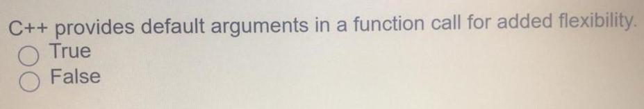 Solved C++ provides default arguments in a function call for | Chegg.com