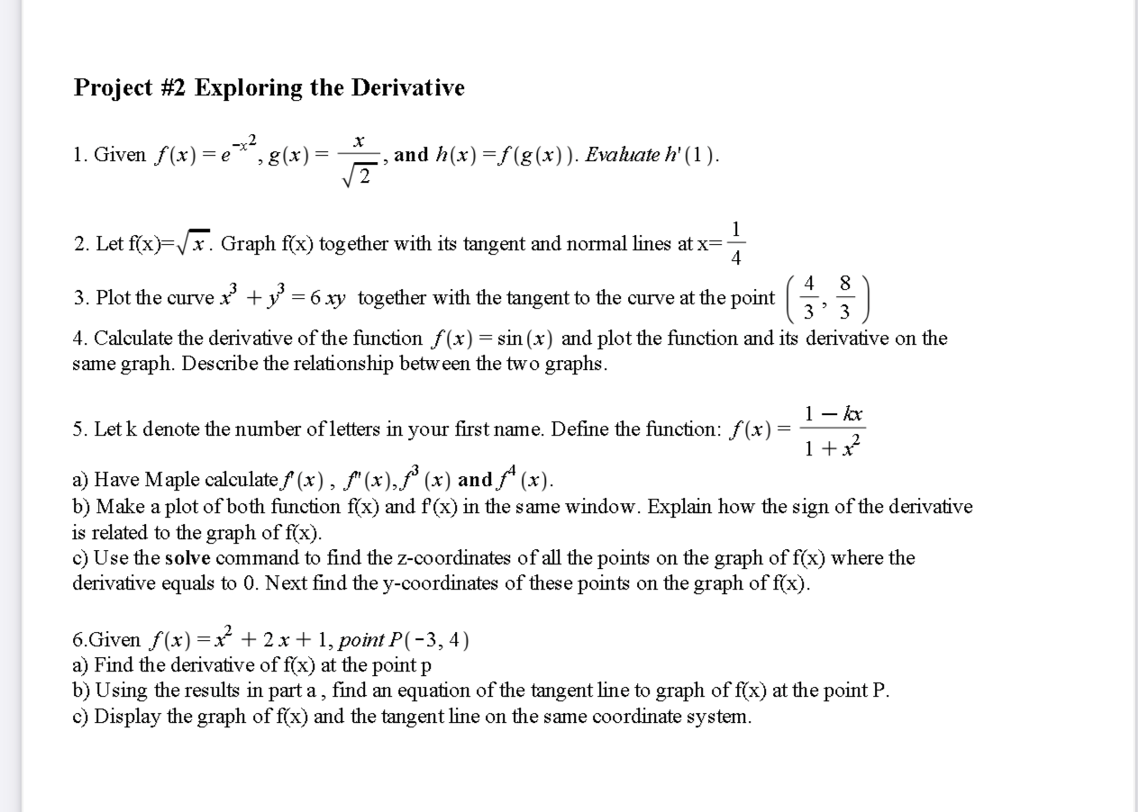 Solved MAPLE All the tasks have to be done using | Chegg.com