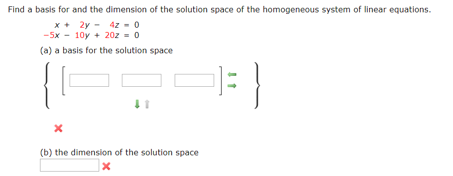 Solved Find a basis for and the dimension of the solution | Chegg.com