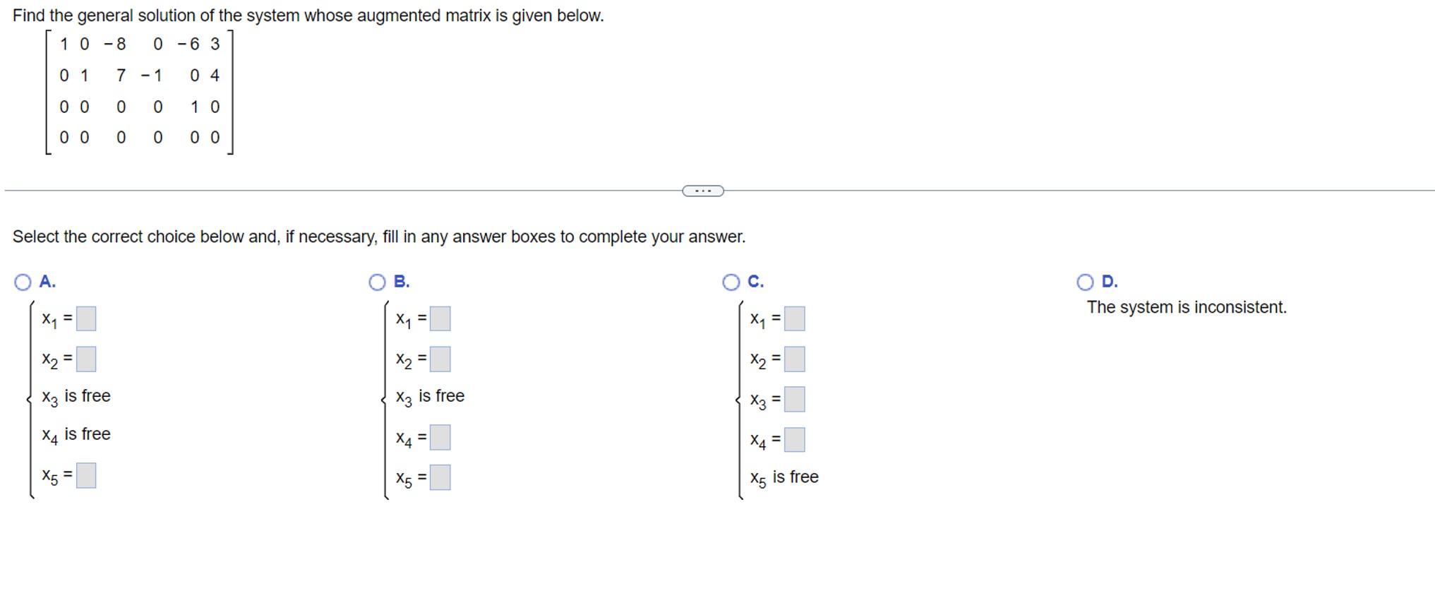Solved Find the general solution of the system whose | Chegg.com