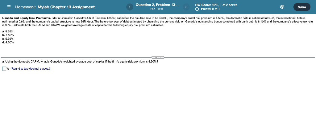 Solved Homework: Mylab Chapter 13 Assignment Question 2, | Chegg.com