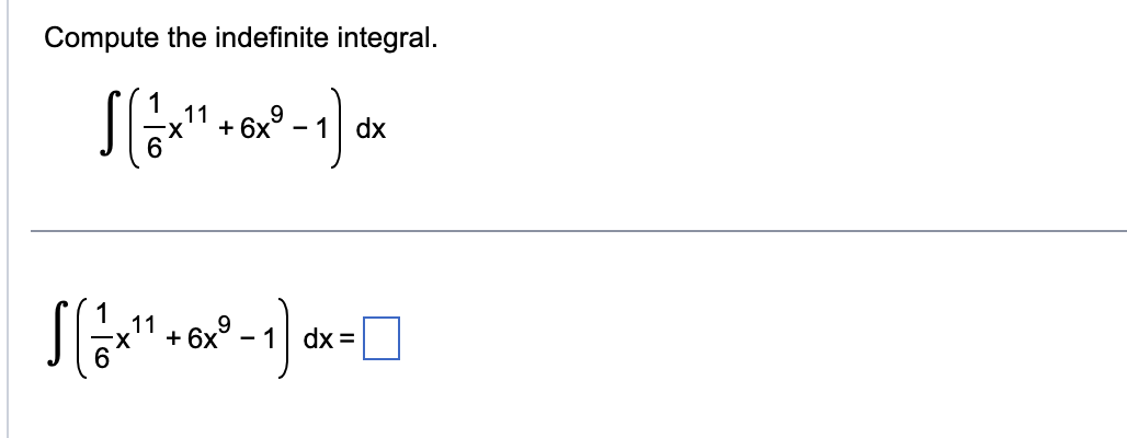 Solved Compute the indefinite | Chegg.com