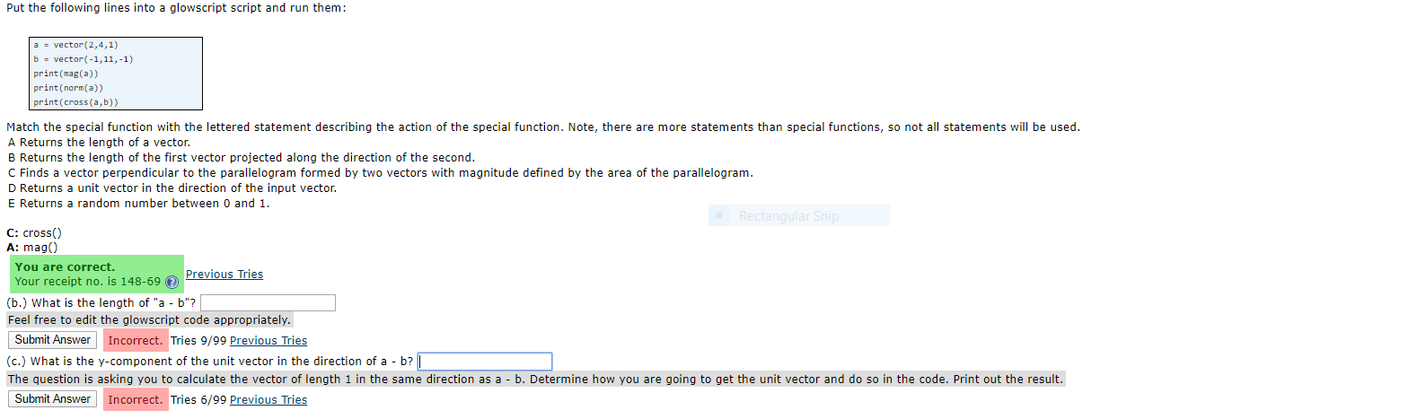 Solved Put The Following Lines Into A Glowscript Script And