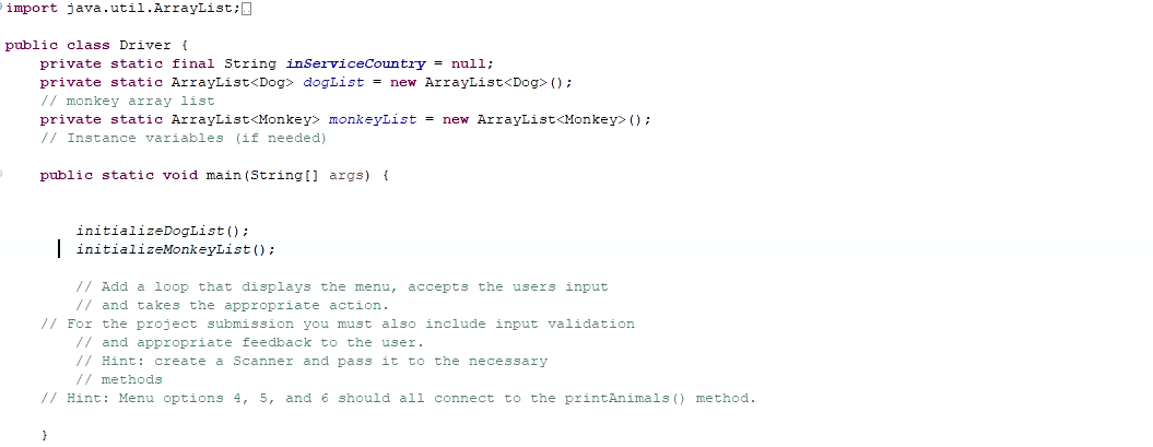 Solved 6 In The Driverjava Class Modify The Main Method 