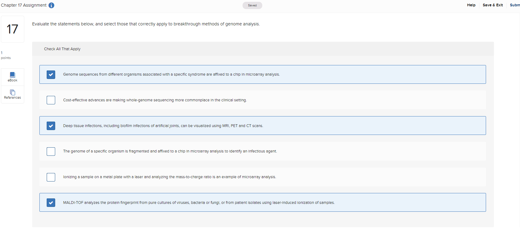 Solved Evaluate the statements below, and select those that | Chegg.com