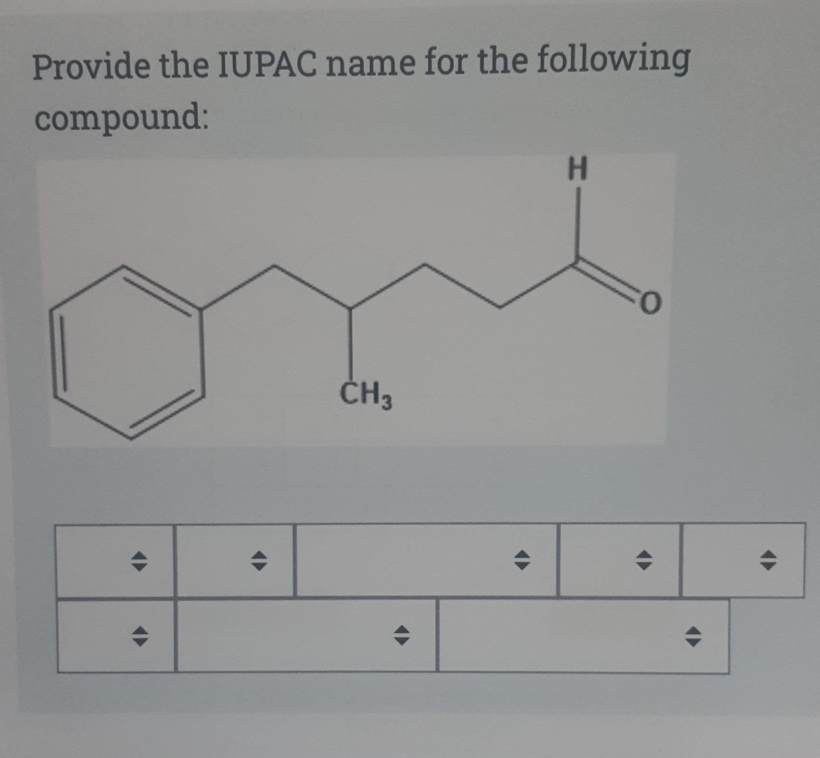 Solved Provide the IUPAC name for the following | Chegg.com