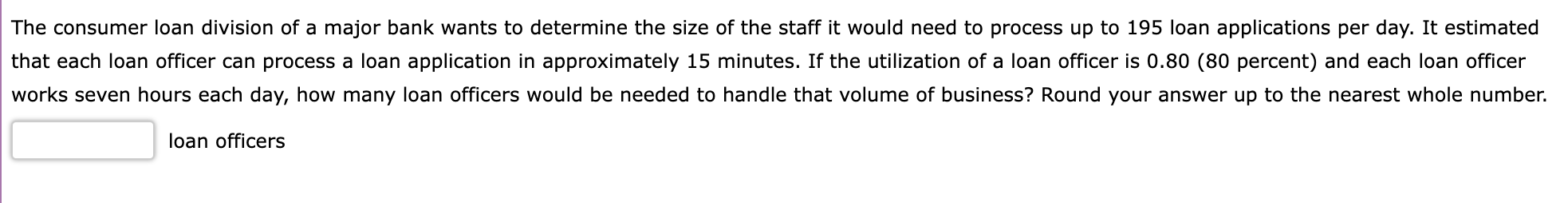 Solved The consumer loan division of a major bank wants to | Chegg.com